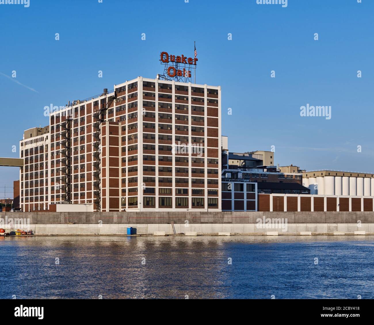 Quaker Oats Factory in downtown Cedar Rapids Stock Photo - Alamy