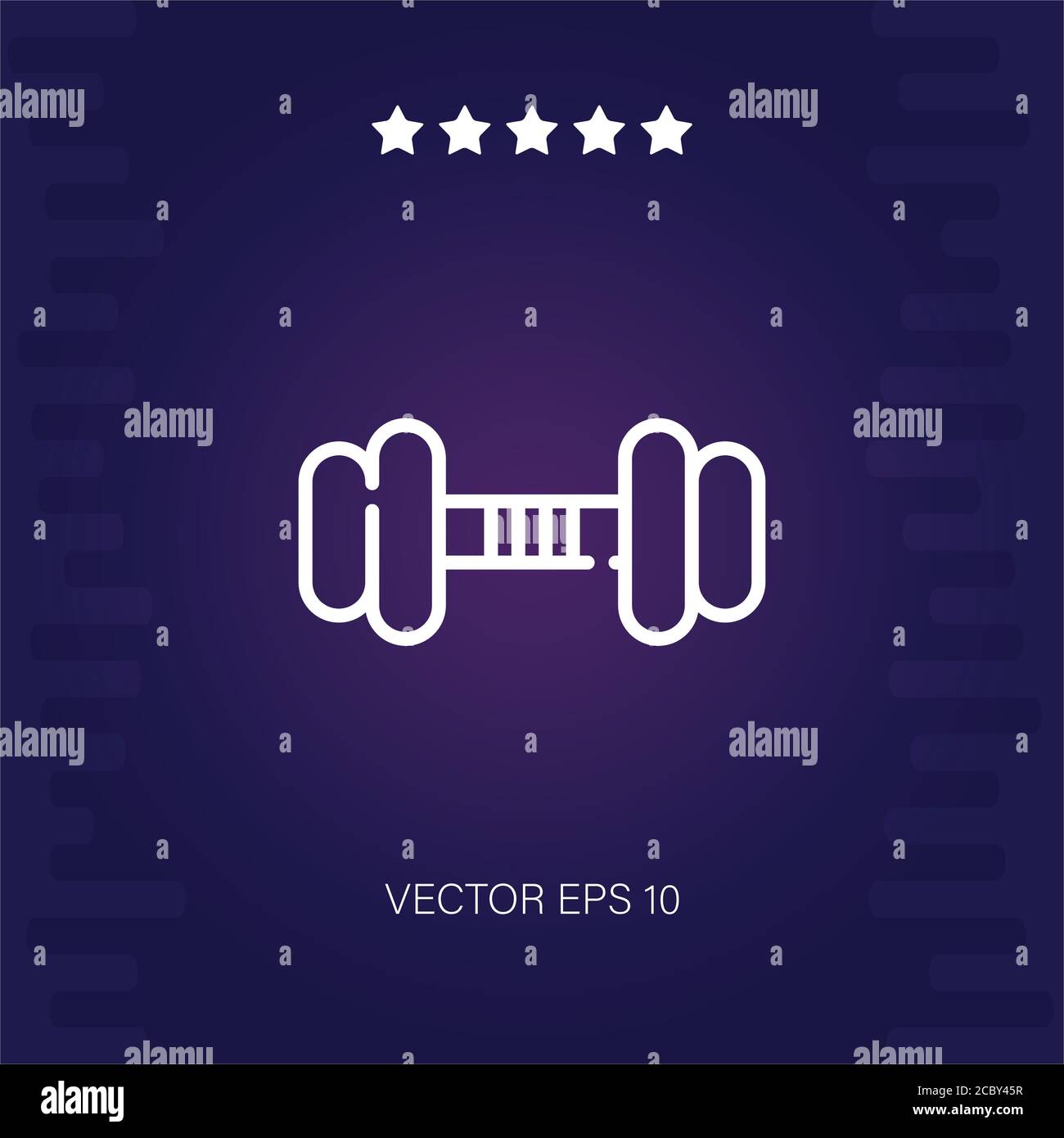 dumbbell vector icon modern illustration Stock Vector Image & Art - Alamy