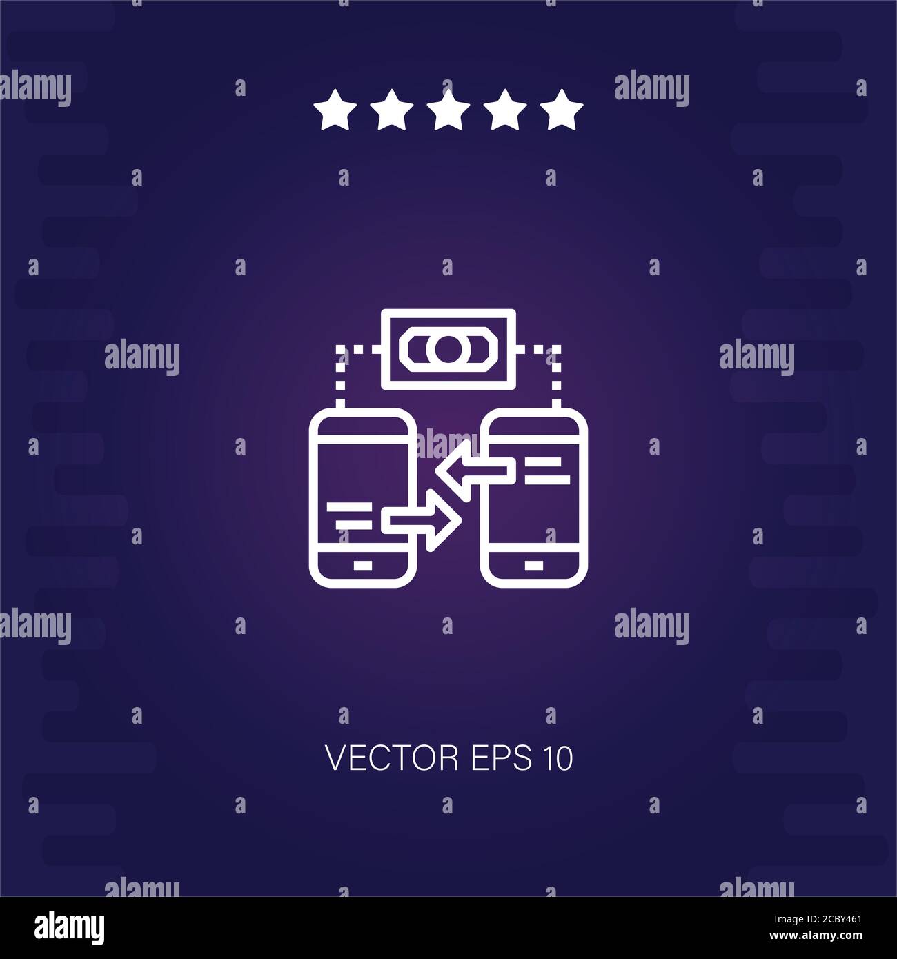 money transfer vector icon modern illustration Stock Vector Image & Art ...