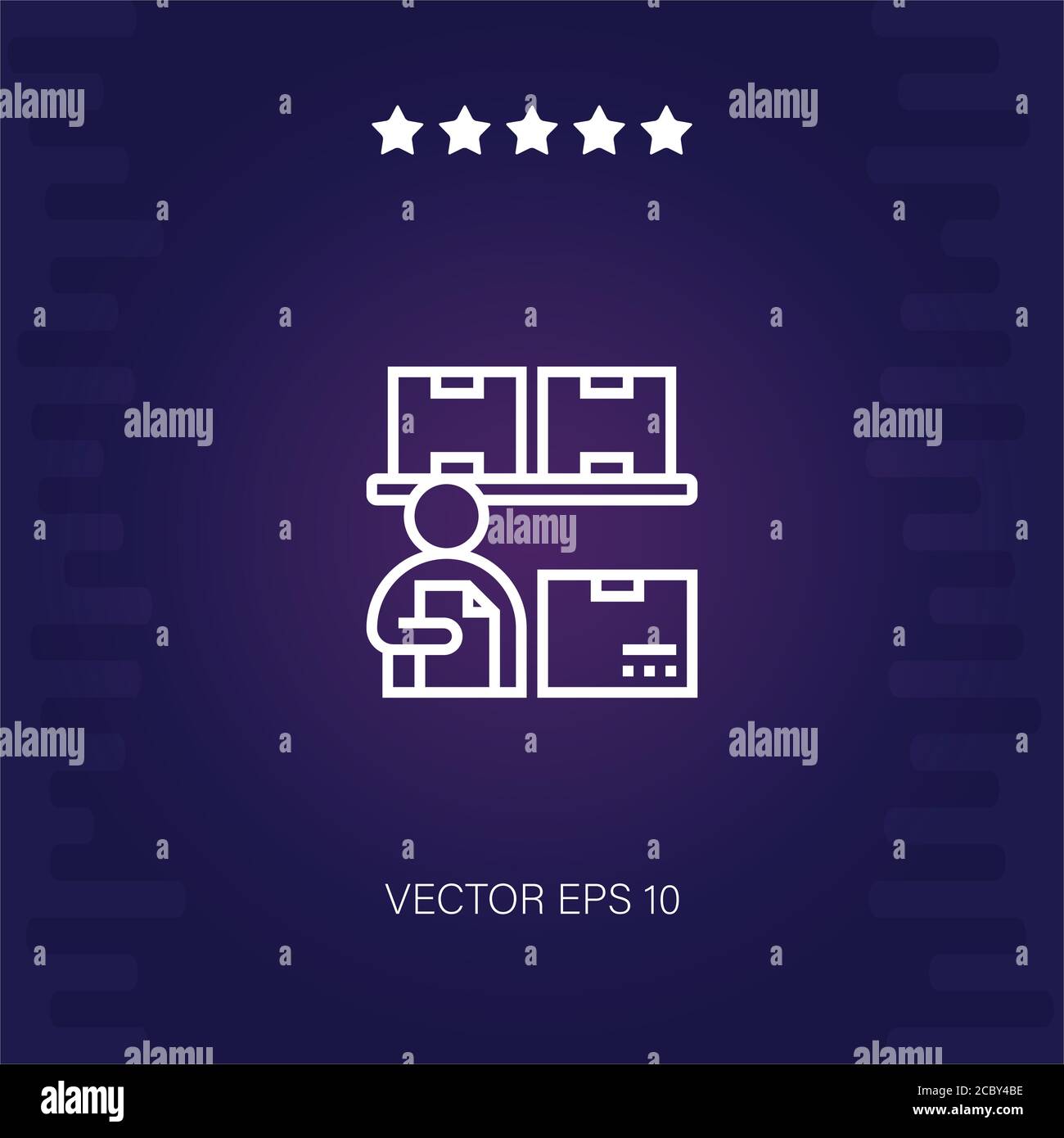 inventory vector icon modern illustration Stock Vector Image & Art - Alamy