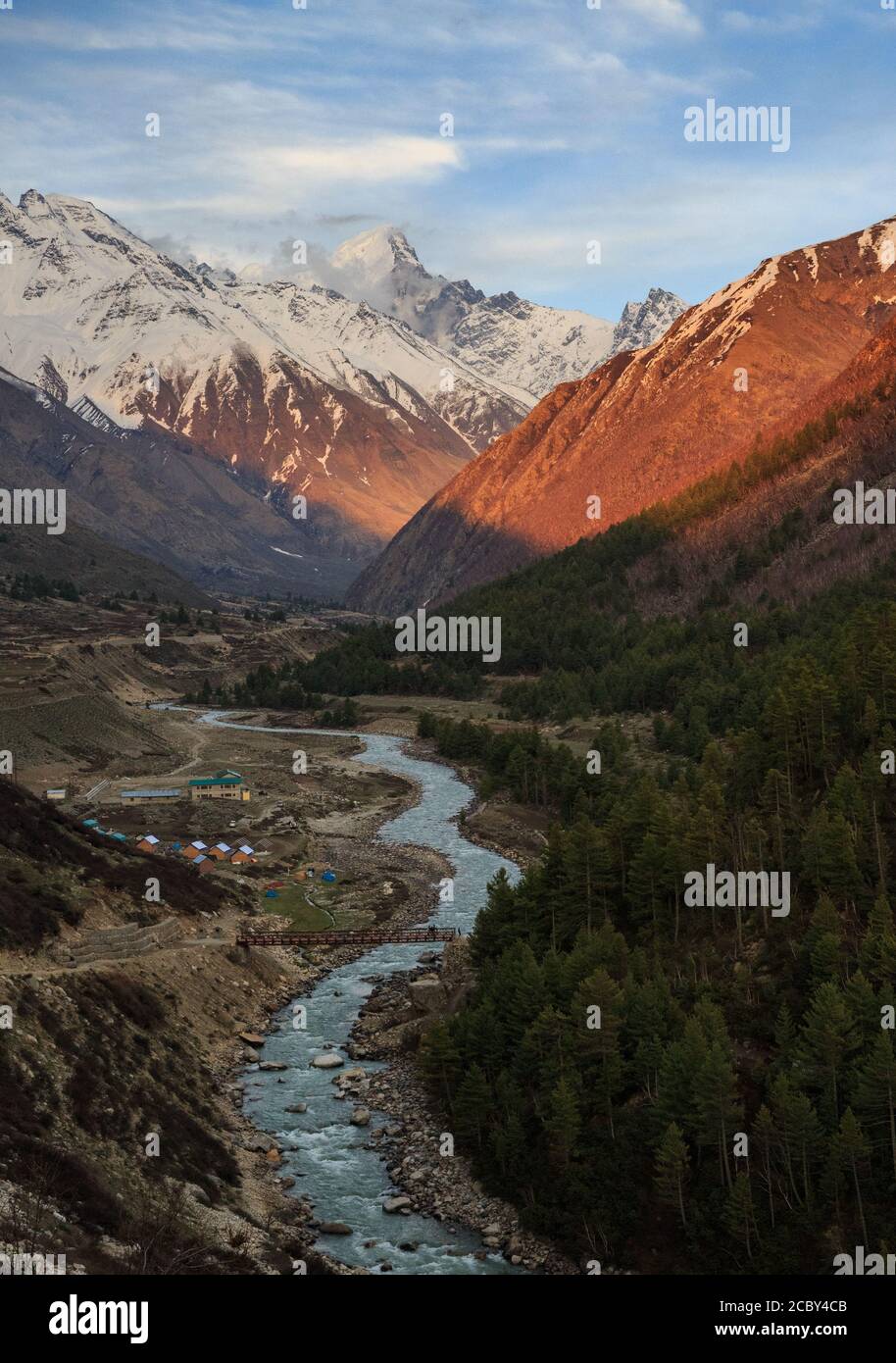 Chitkul village in Himachal Pradesh, India Stock Photo - Alamy