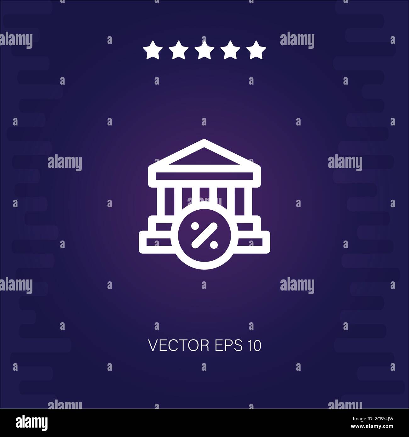 bank rate vector icon modern illustration Stock Vector Image & Art - Alamy