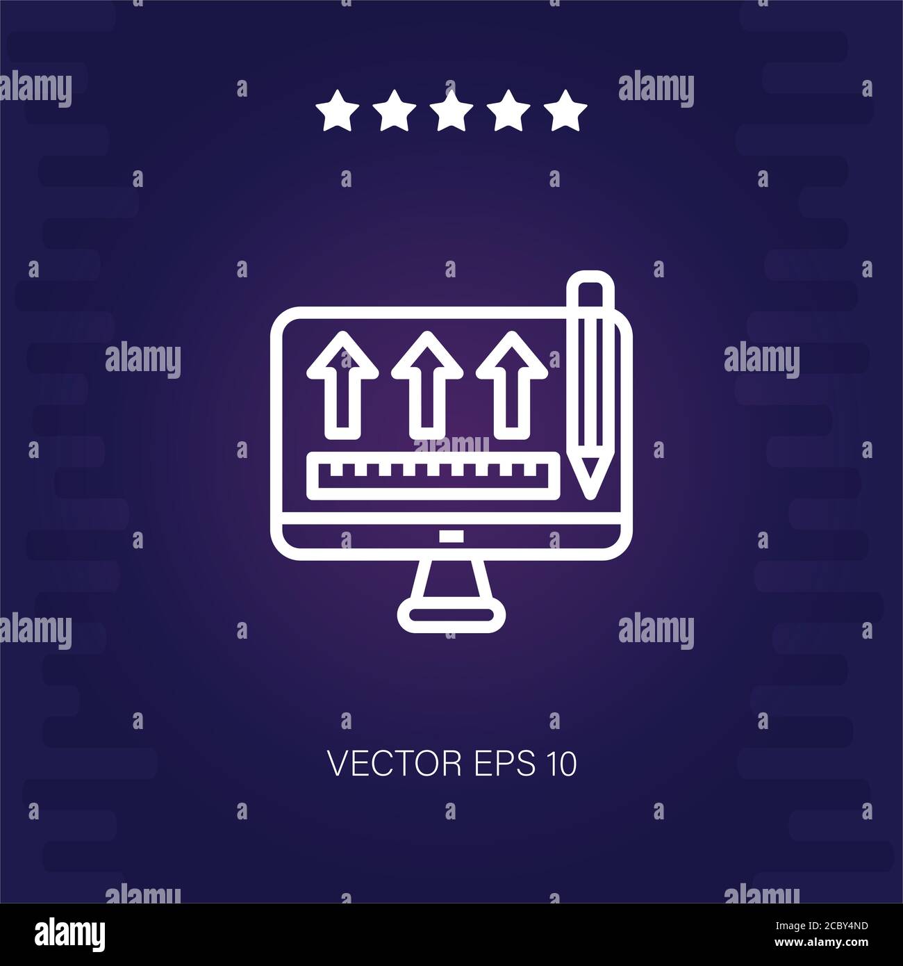 bar chart vector icon modern illustration Stock Vector Image & Art - Alamy