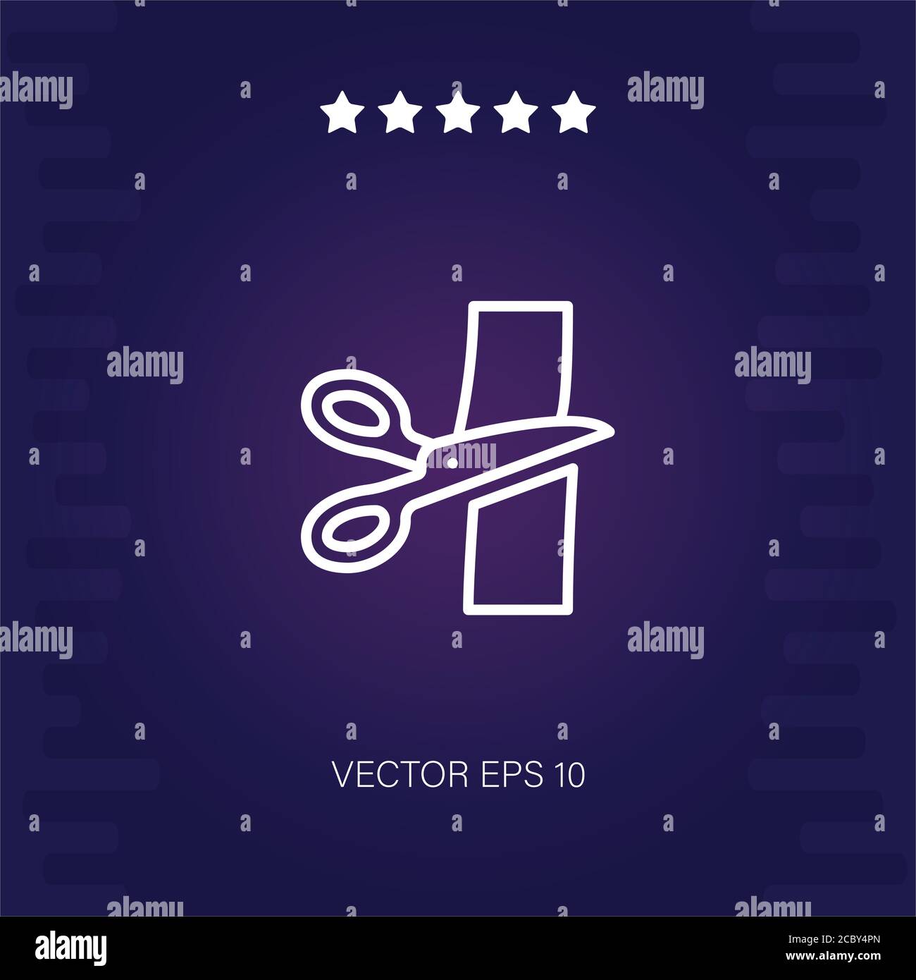 cut vector icon modern illustration Stock Vector Image & Art - Alamy