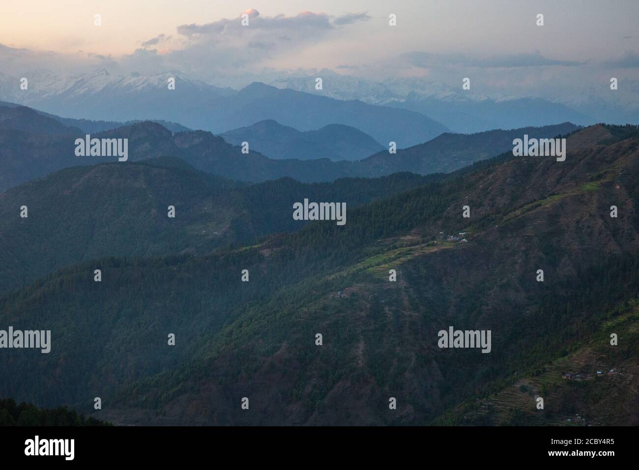 Dhauladhar Mountain Range in Himalayas, Himachal Pradesh, India Stock ...
