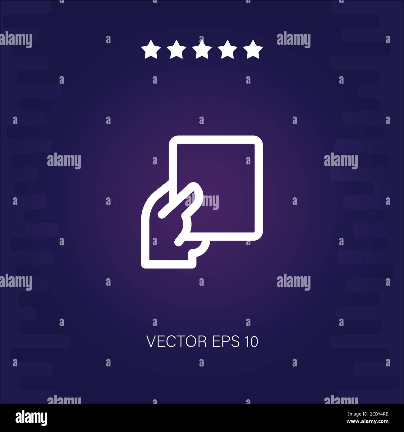 yellow card vector icon modern illustration Stock Vector Image & Art ...