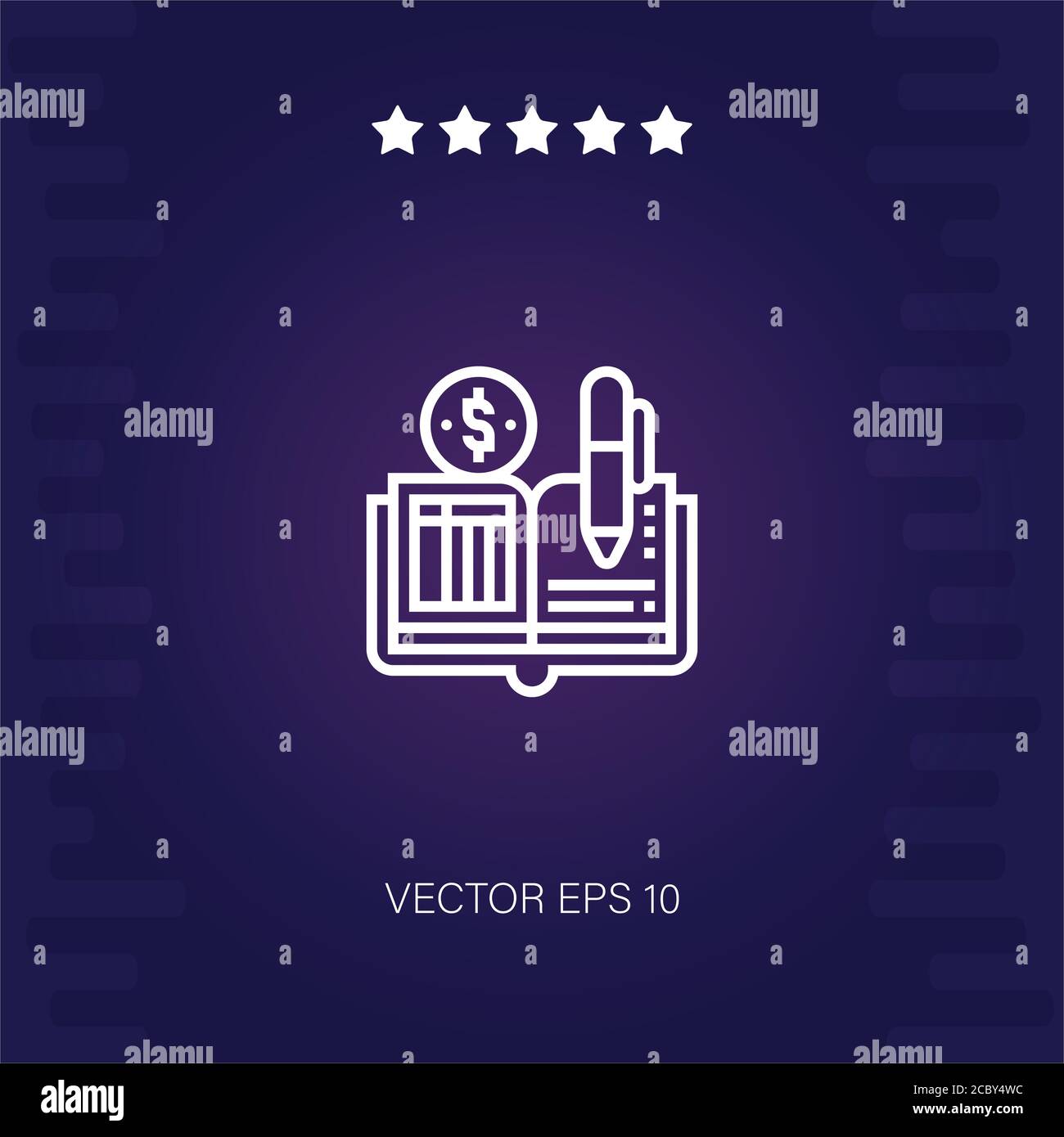 Ledger vector icon modern illustration Stock Vector Image & Art - Alamy