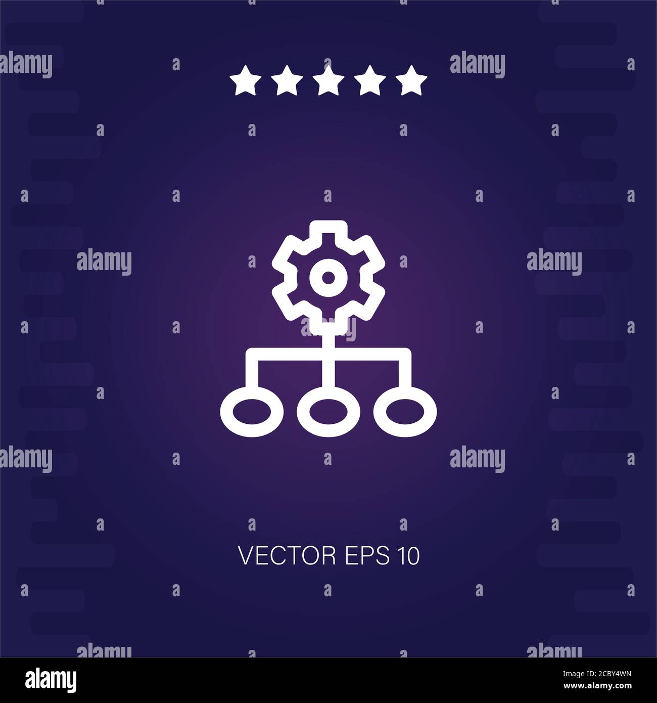 settings vector icon modern illustration Stock Vector Image & Art - Alamy