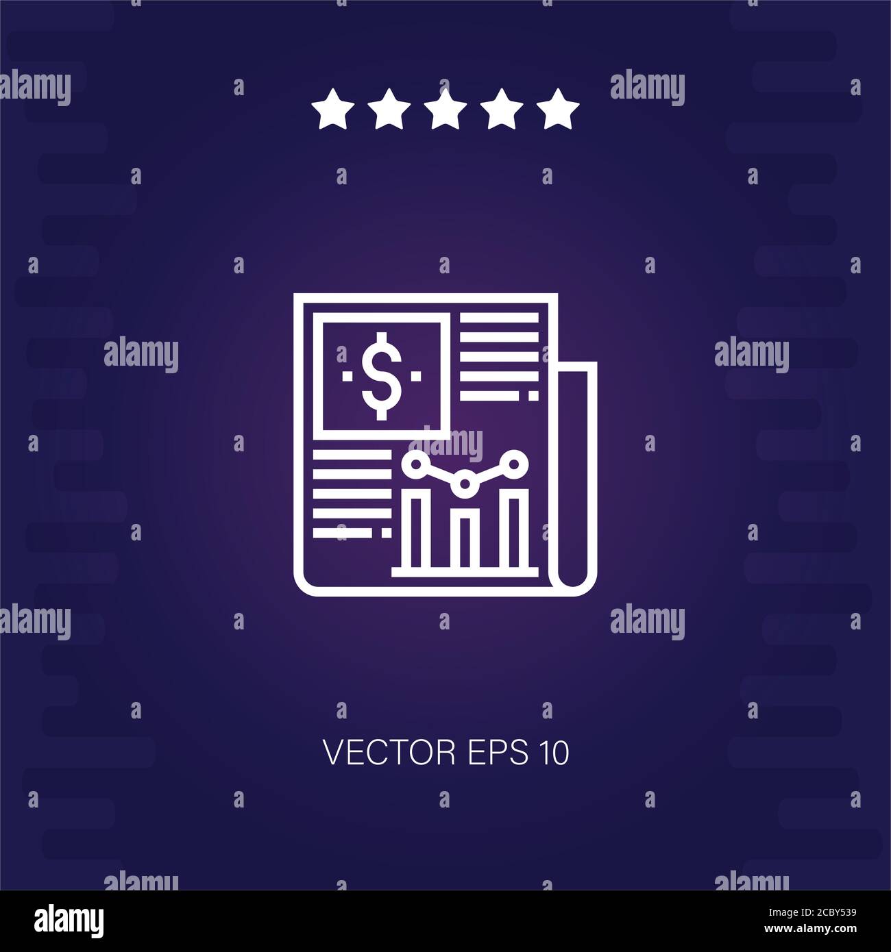 news report vector icon modern illustration Stock Vector Image & Art ...