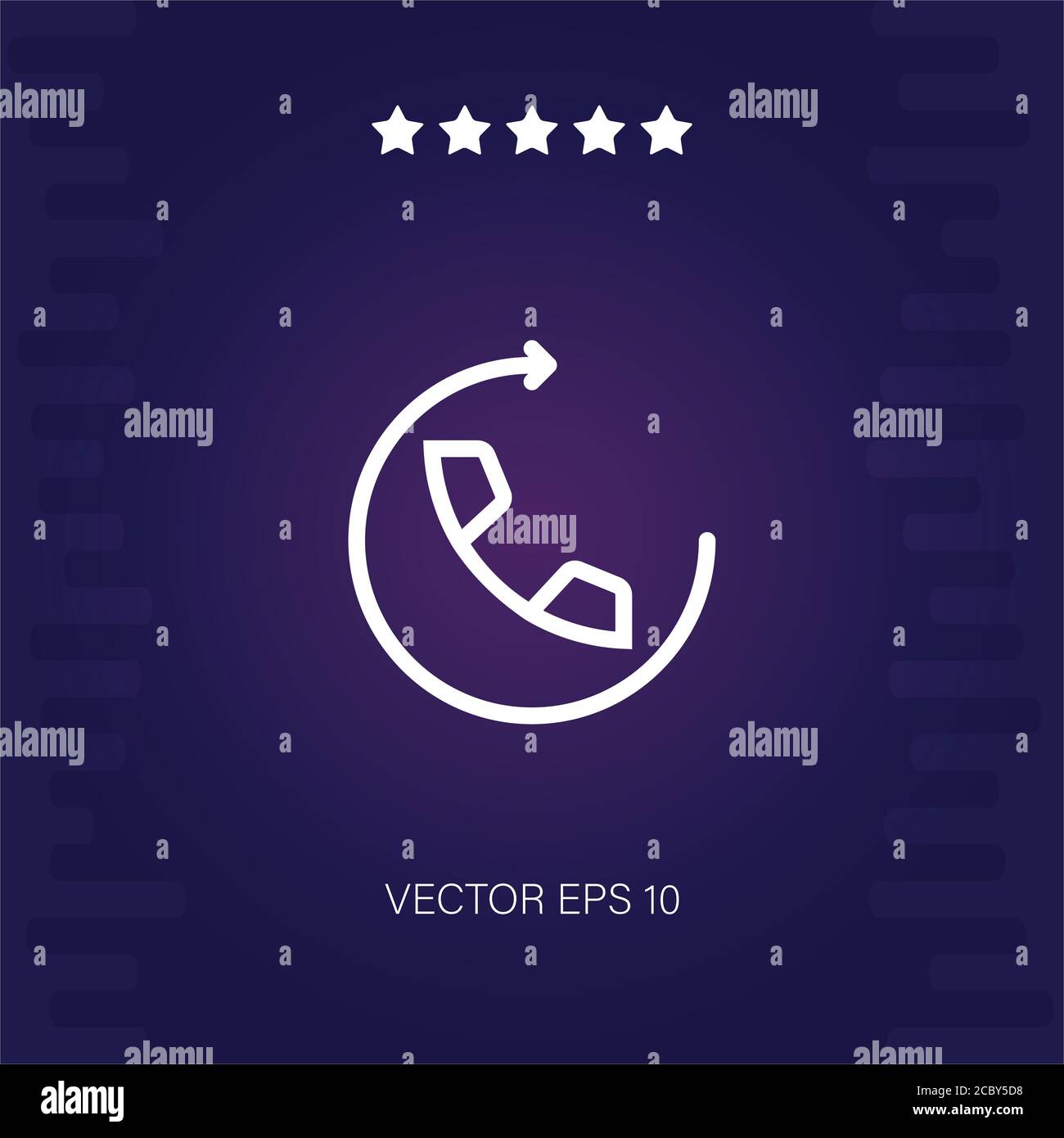 phone call vector icon modern illustration Stock Vector Image & Art - Alamy