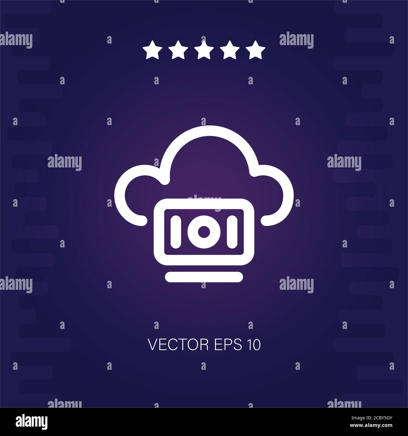 cloud vector icon modern illustration Stock Vector Image & Art - Alamy