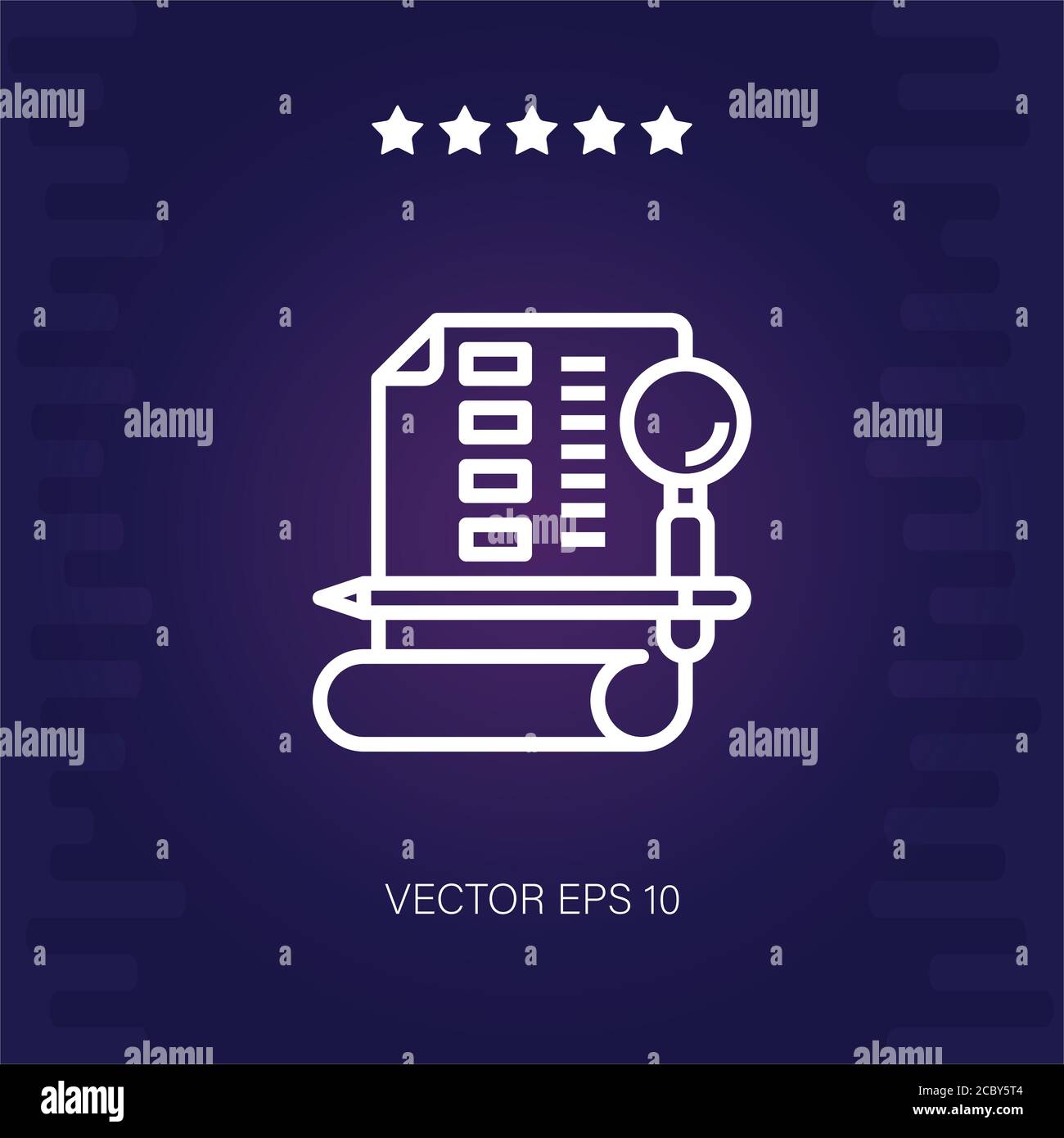 magnifying glass vector icon modern illustration Stock Vector Image ...