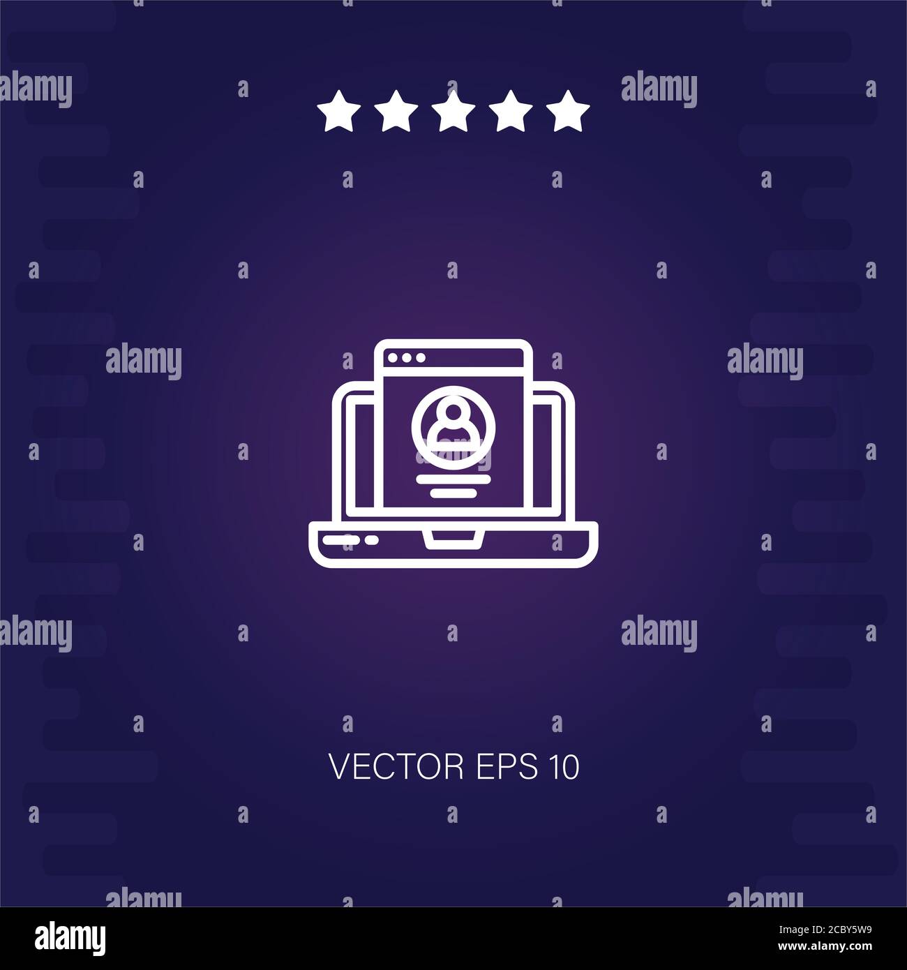 profile vector icon modern illustration Stock Vector Image & Art - Alamy