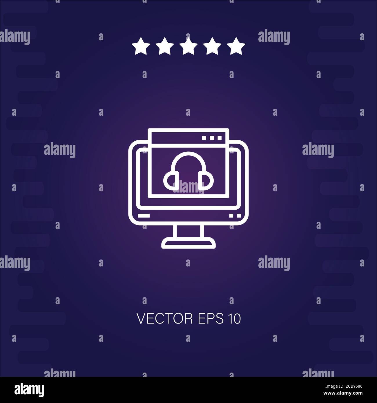 customer service vector icon modern illustration Stock Vector Image ...