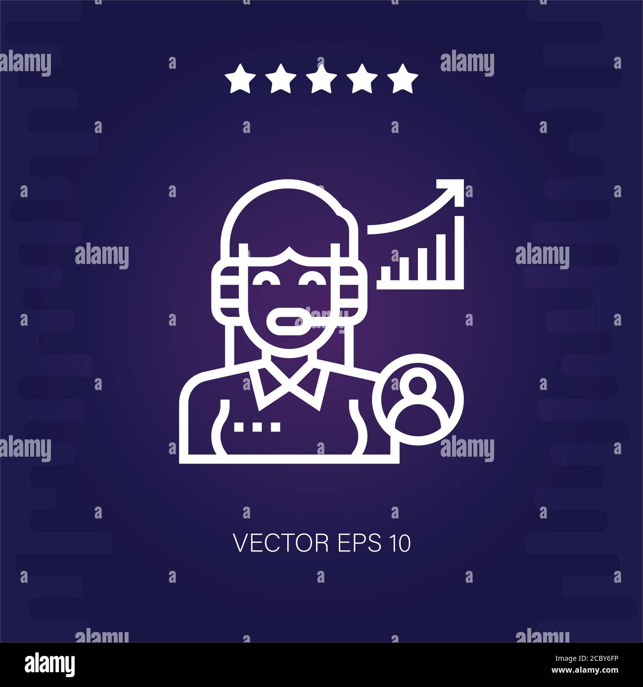 support vector icon modern illustration Stock Vector Image & Art - Alamy