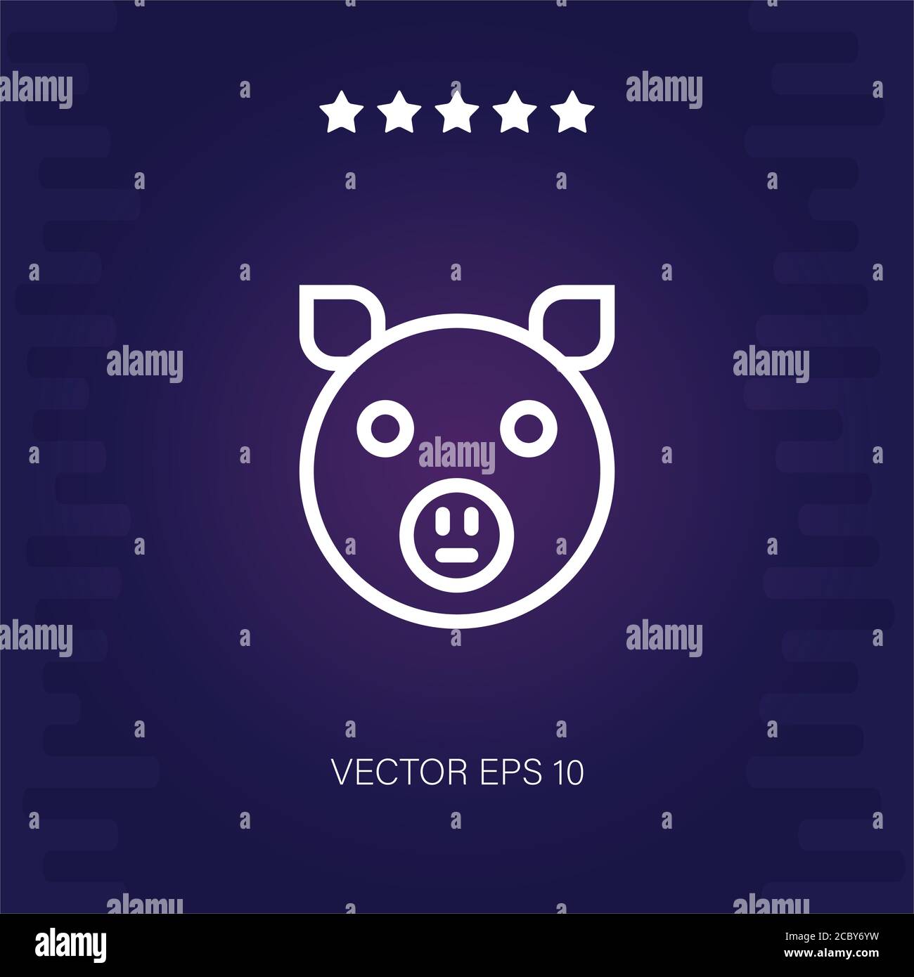 piggy vector icon modern illustration Stock Vector Image & Art - Alamy