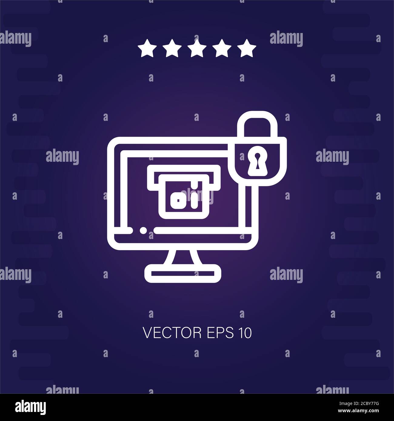 blocked vector icon modern illustration Stock Vector Image & Art - Alamy