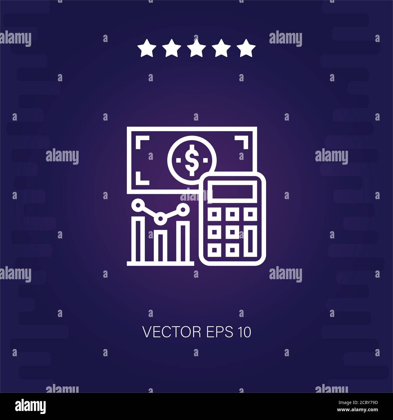 accounting vector icon modern illustration Stock Vector Image & Art - Alamy