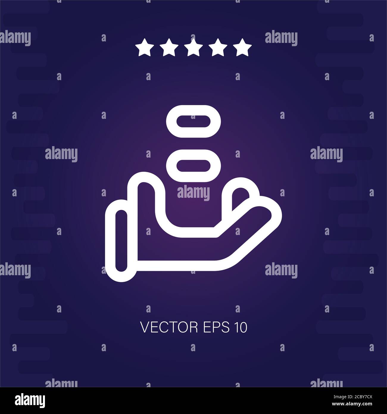 hand vector icon modern illustration Stock Vector Image & Art - Alamy