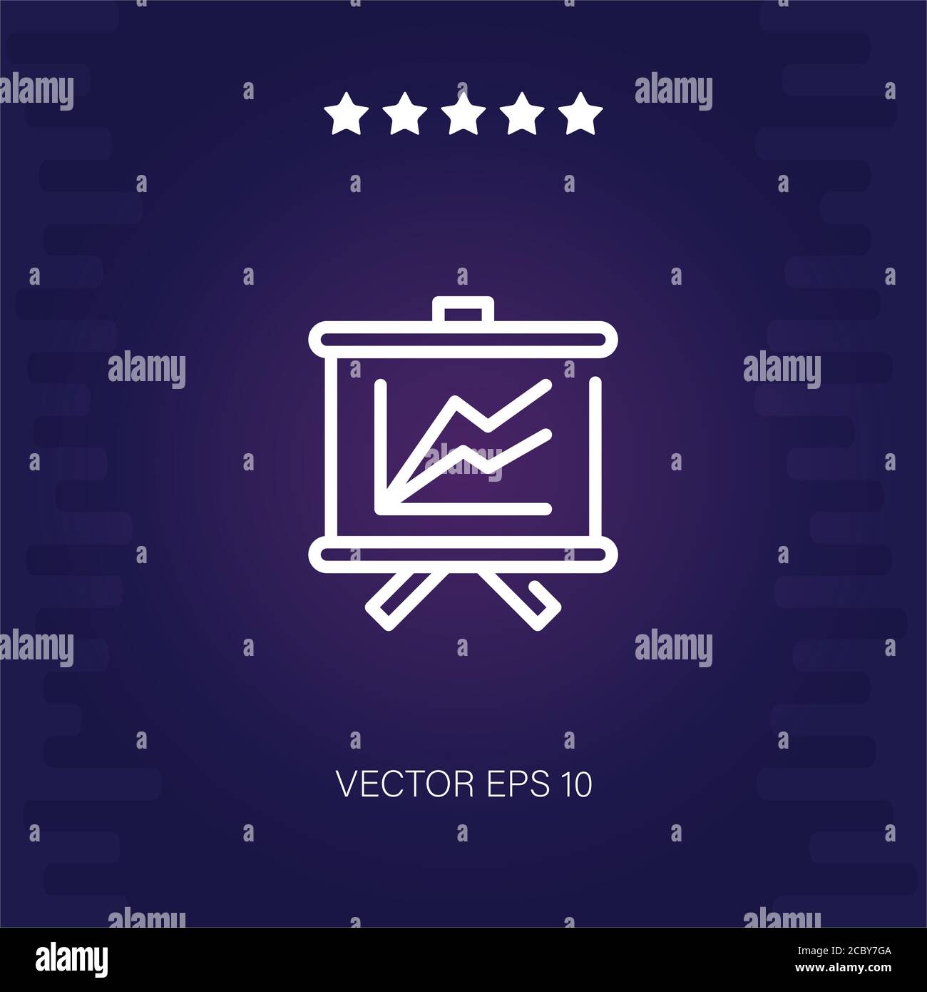 line chart vector icon modern illustration Stock Vector Image & Art - Alamy