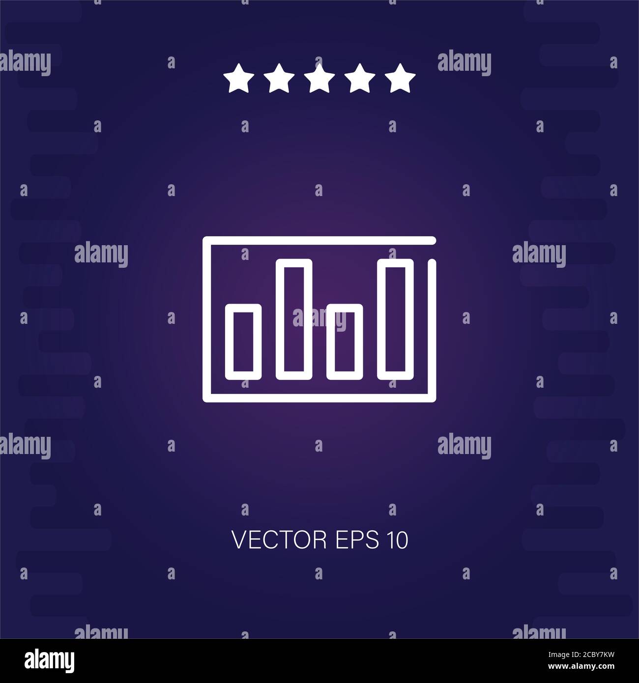 bar chart vector icon modern illustration Stock Vector Image & Art - Alamy