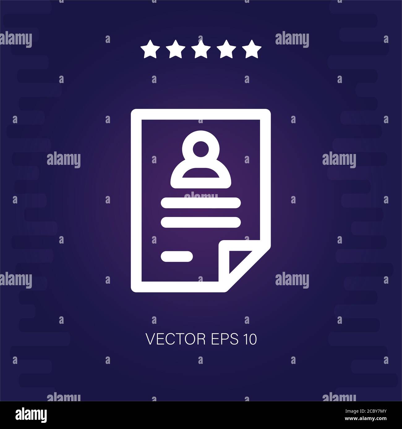 CV vector icon modern illustration Stock Vector Image & Art - Alamy