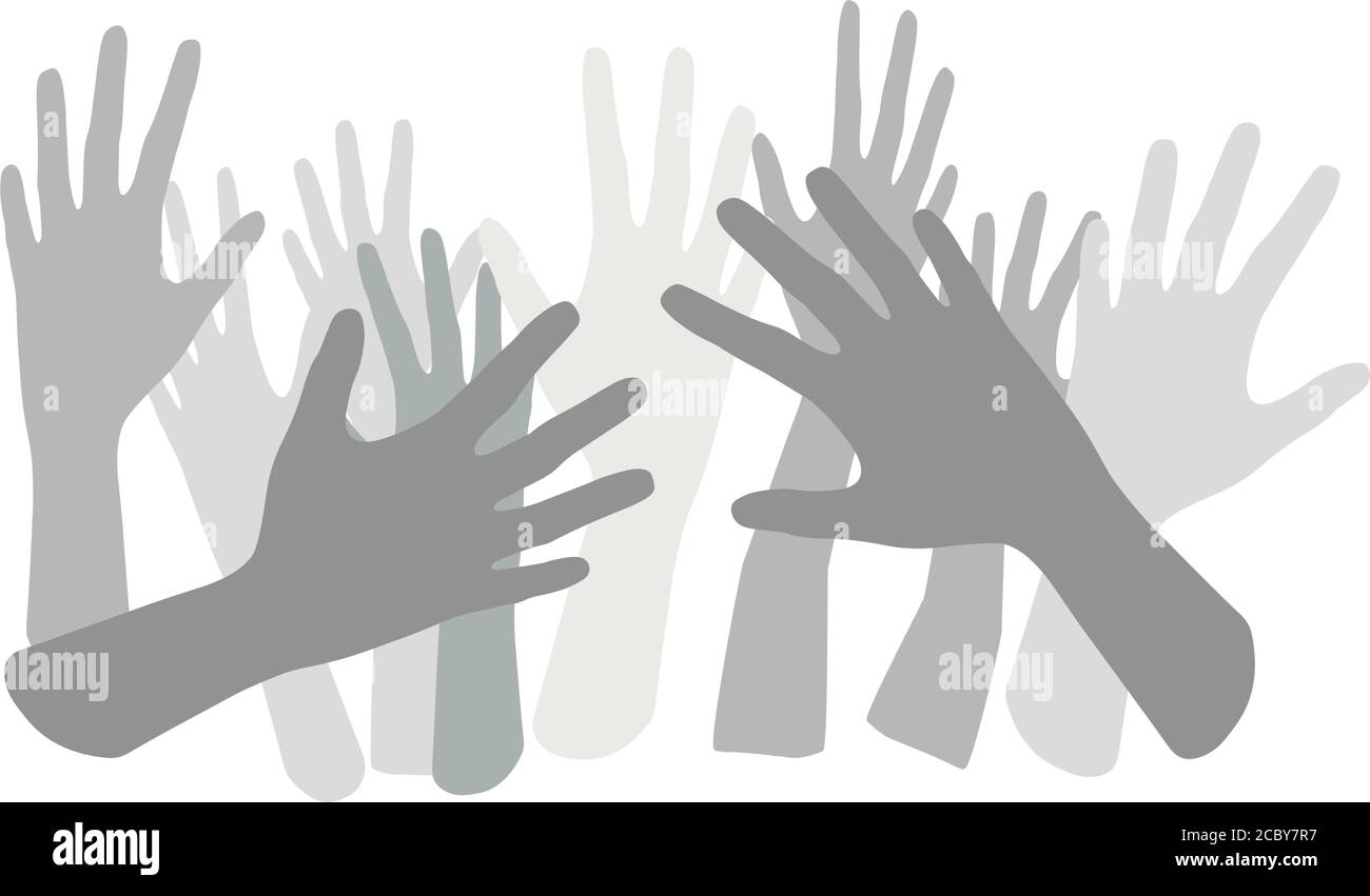 Zombie Hands Reaching Up