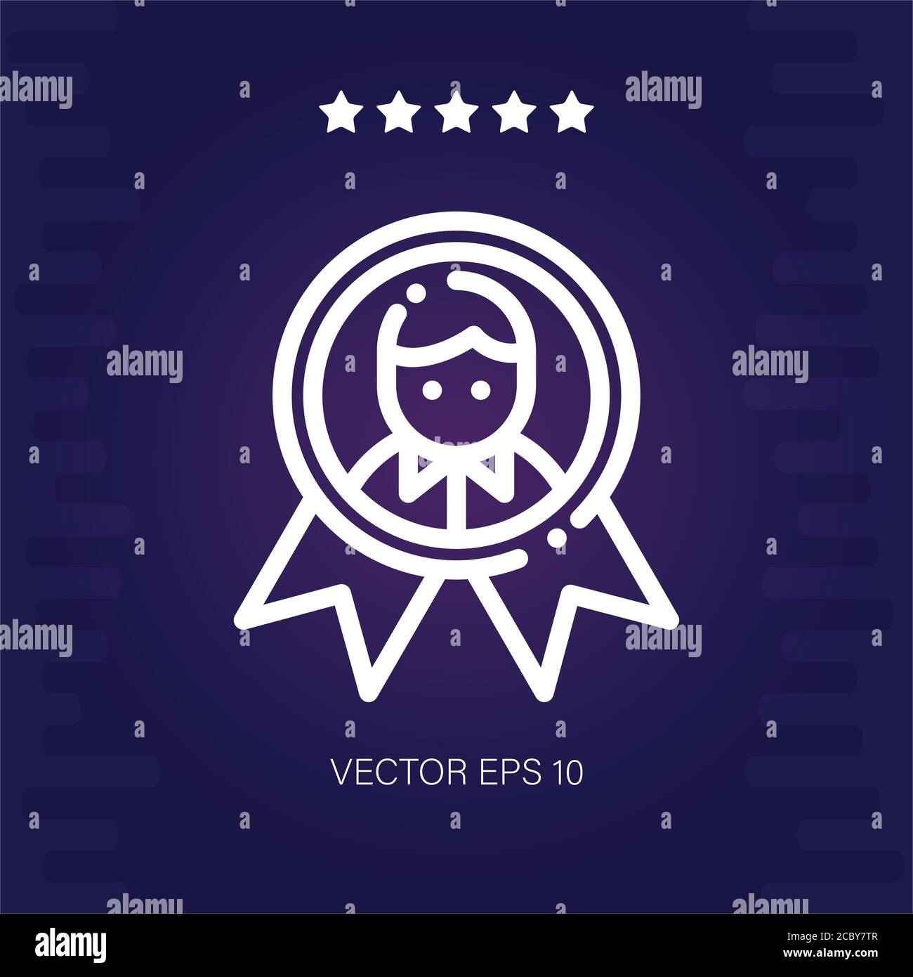 medal vector icon modern illustration Stock Vector Image & Art - Alamy