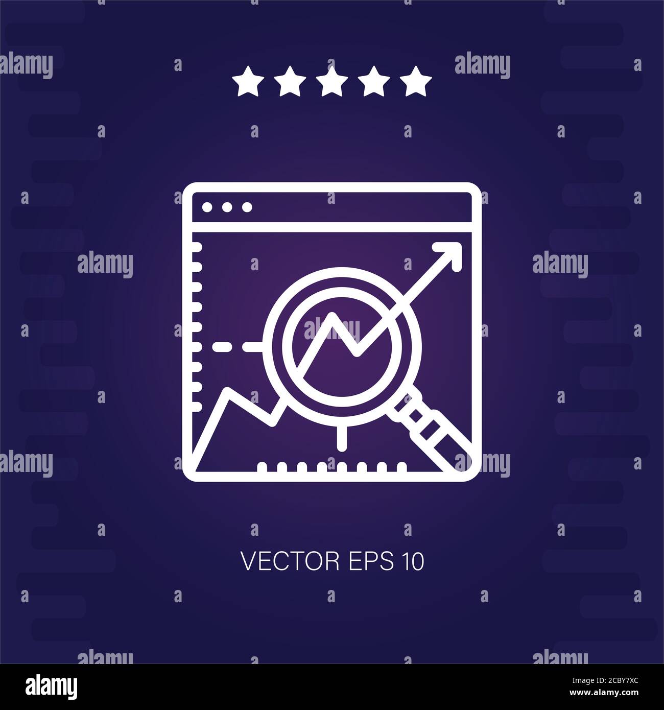 analytics vector icon modern illustration Stock Vector Image & Art - Alamy