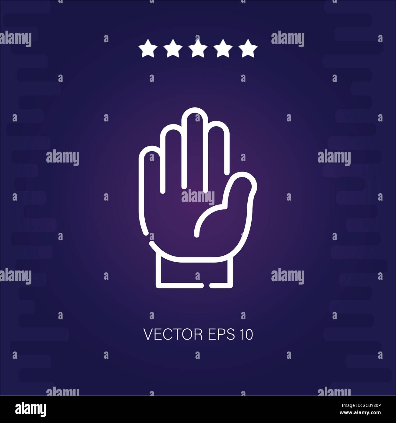 hand vector icon modern illustration Stock Vector Image & Art - Alamy