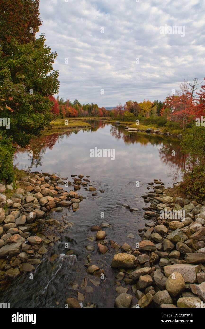 Scenic Thompson Bay Inlet on Mount Desert Island, Maine, USA Stock ...