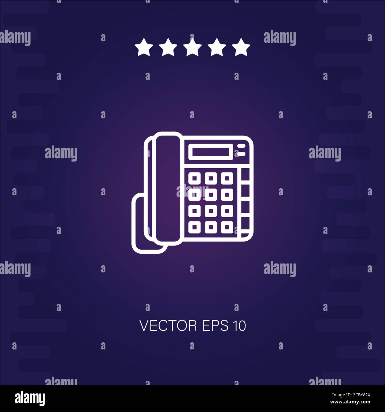 telephone vector icon modern illustration Stock Vector Image & Art - Alamy