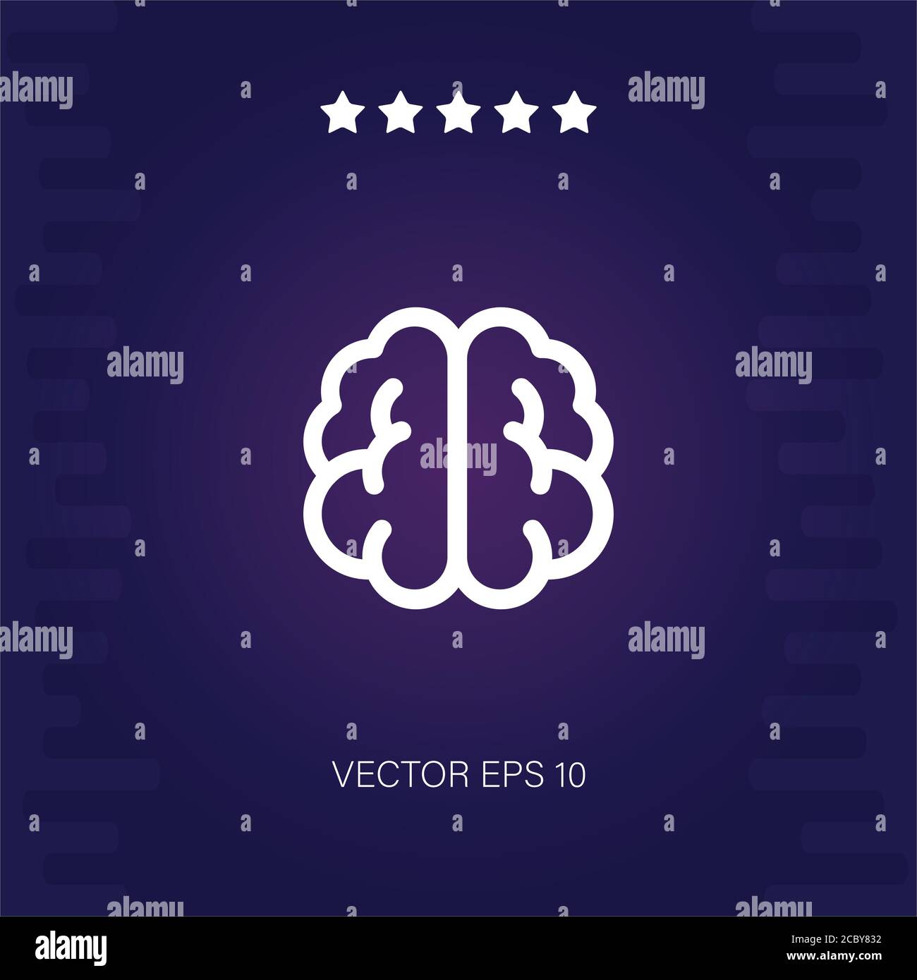 brain vector icon modern illustration Stock Vector Image & Art - Alamy
