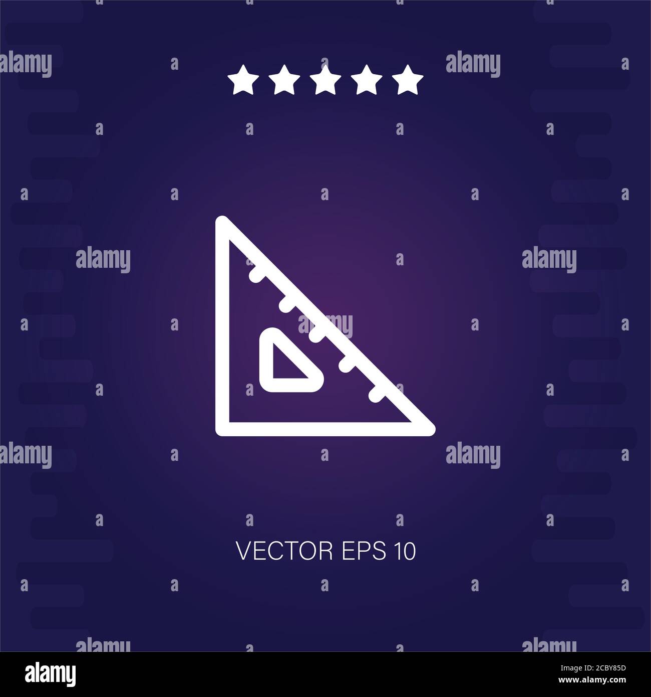 triangular ruler vector icon modern illustration Stock Vector Image ...