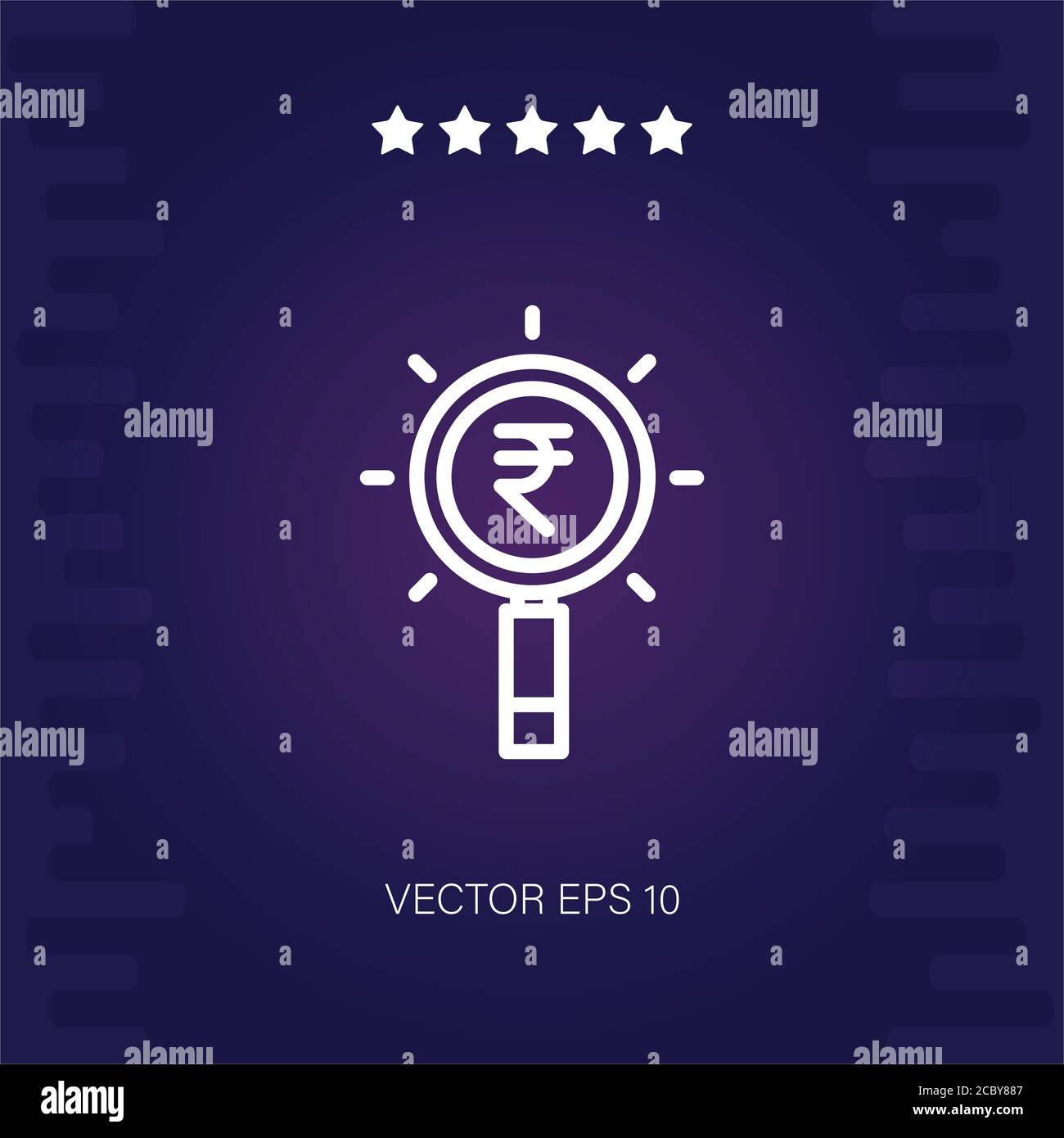 rupee vector icon modern illustration Stock Vector Image & Art - Alamy