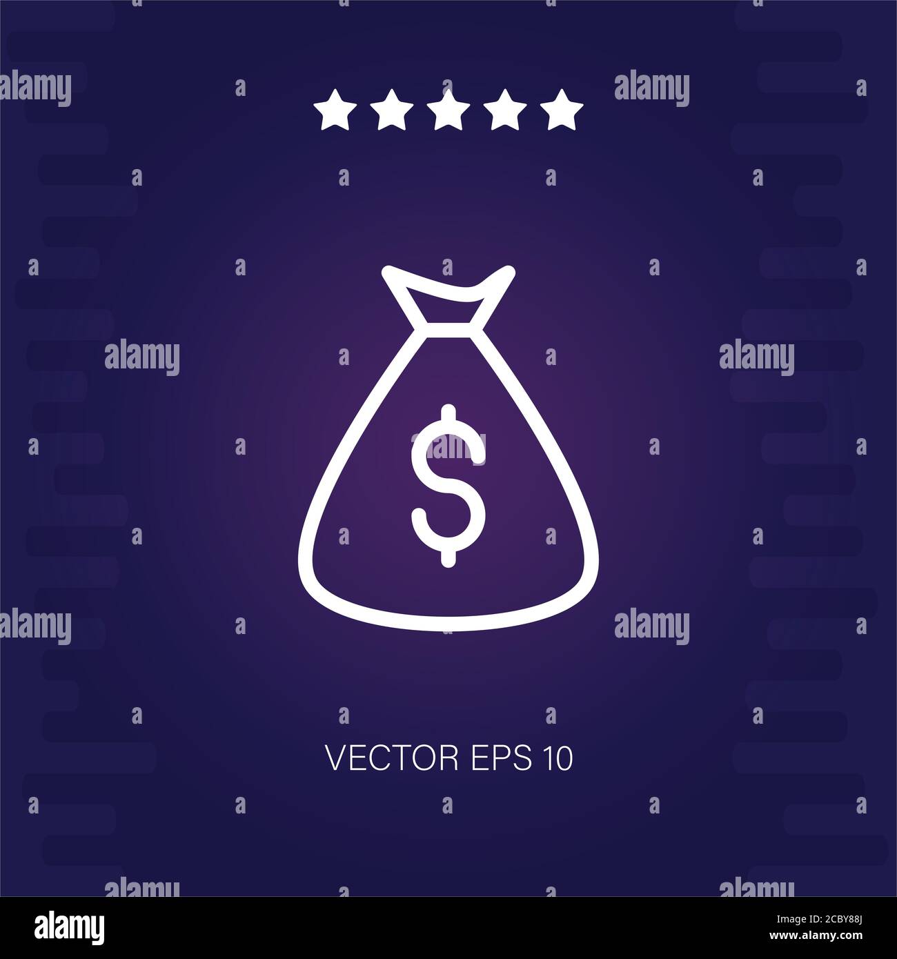 money bag vector icon modern illustration Stock Vector Image & Art - Alamy