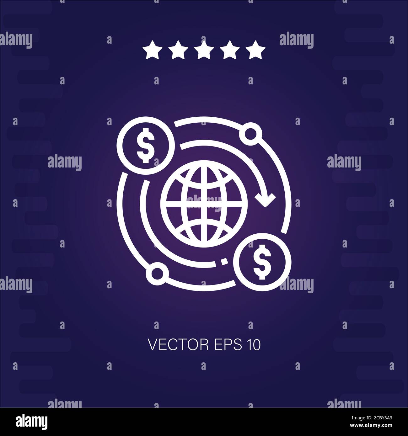 global vector icon modern illustration Stock Vector Image & Art - Alamy