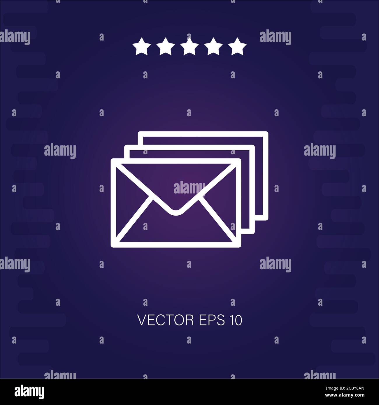 mail vector icon modern illustration Stock Vector Image & Art - Alamy