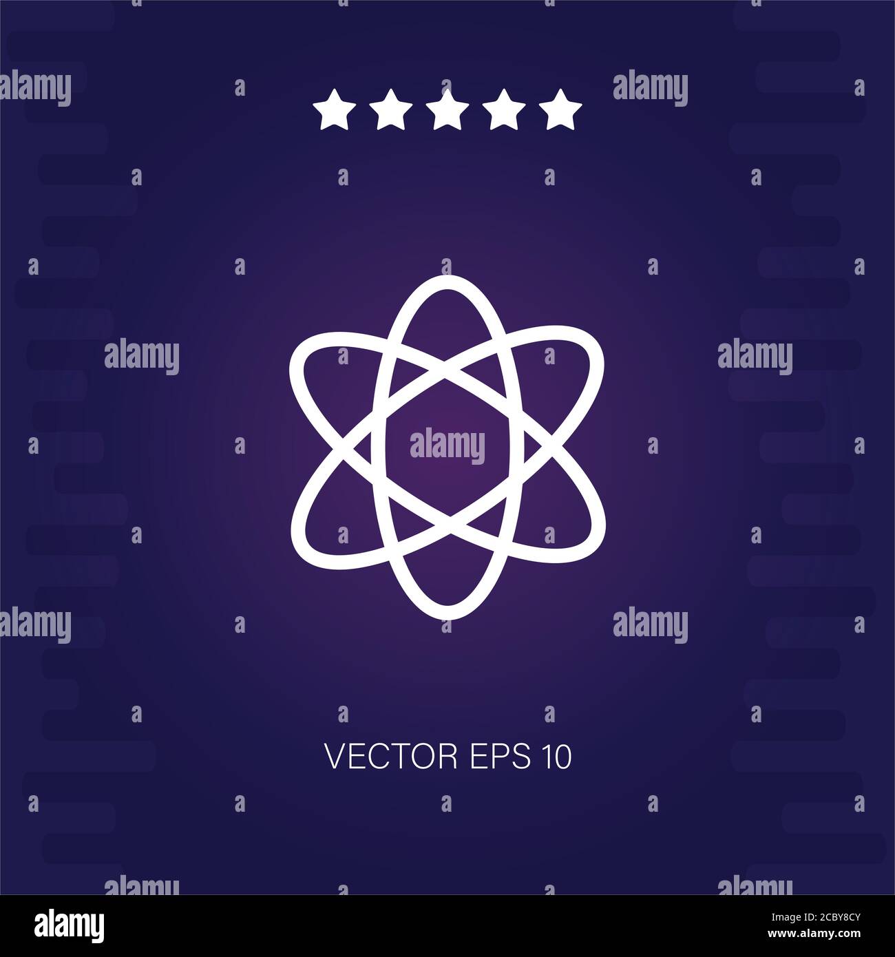 atomic vector icon modern illustration Stock Vector Image & Art - Alamy