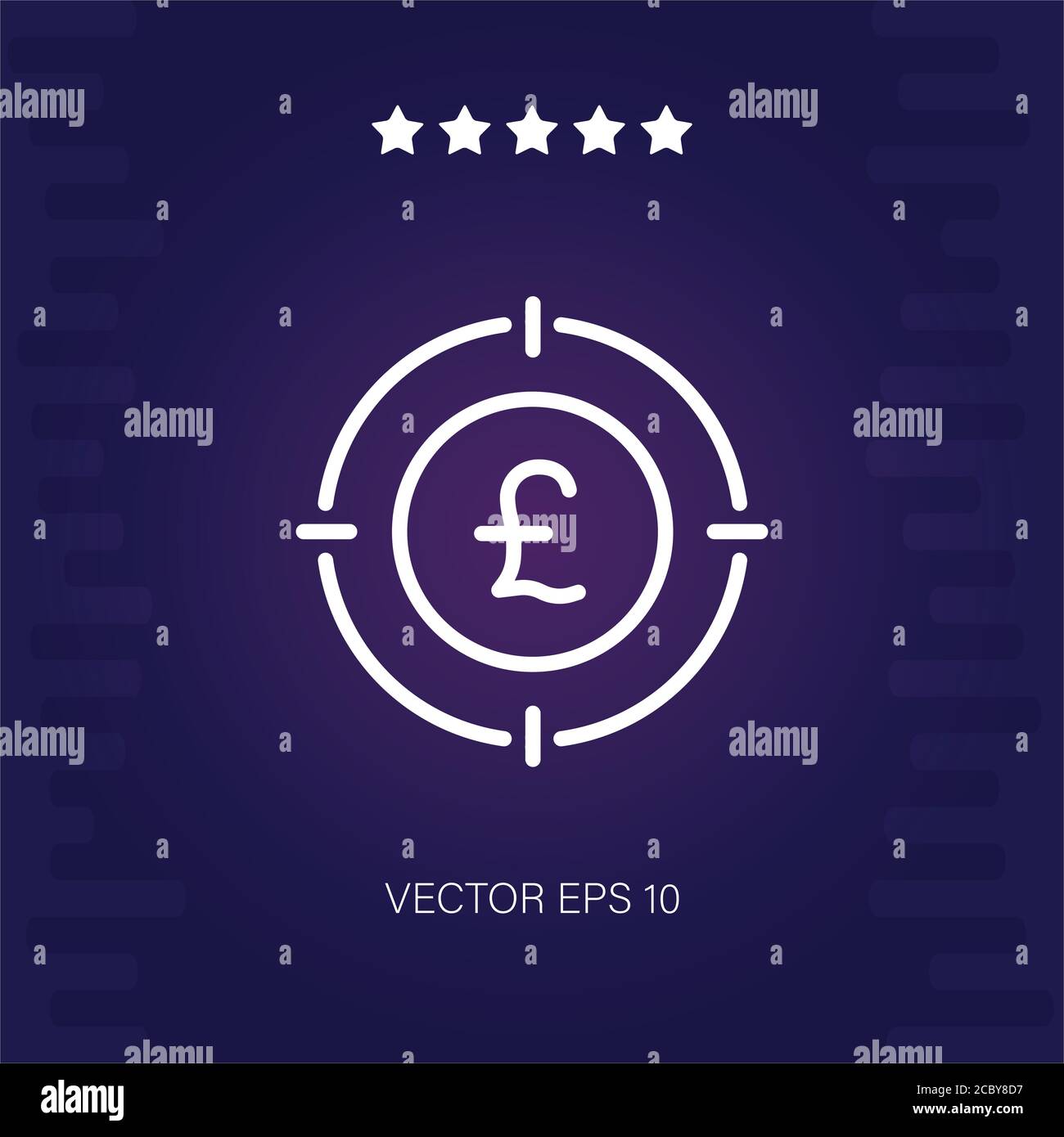 pound vector icon modern illustration Stock Vector Image & Art - Alamy