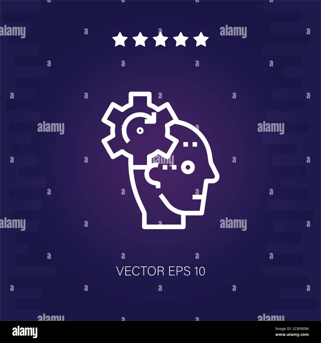 thinking vector icon modern illustration Stock Vector Image & Art - Alamy