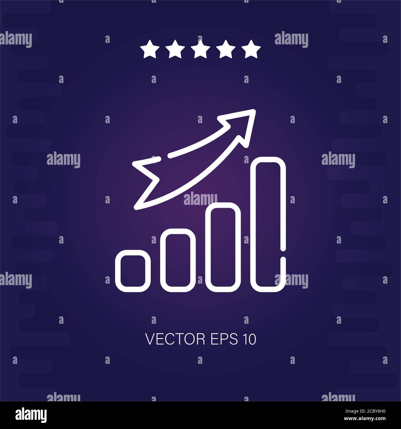 rising vector icon modern illustration Stock Vector Image & Art - Alamy