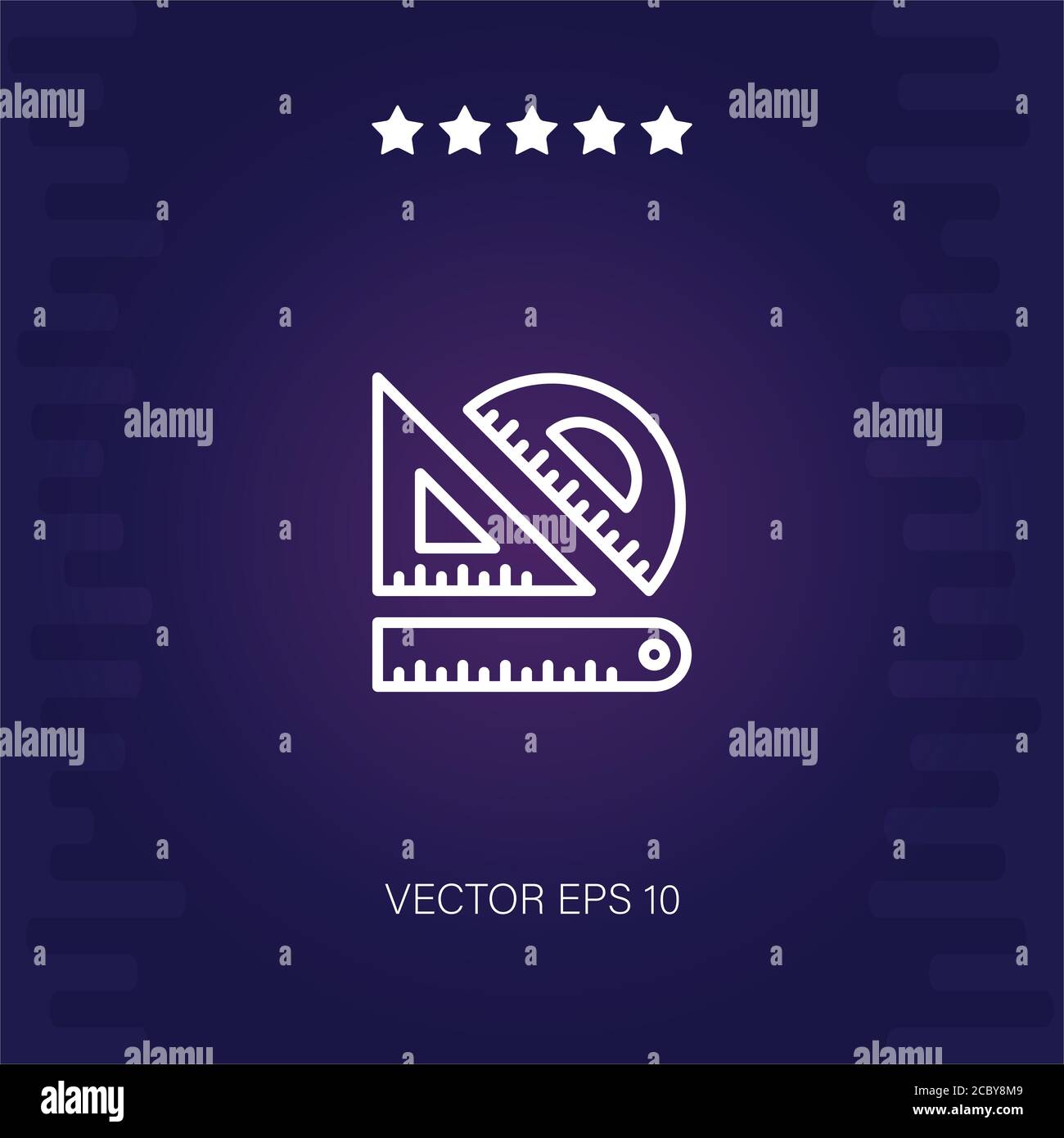 rulers vector icon modern illustration Stock Vector Image & Art - Alamy