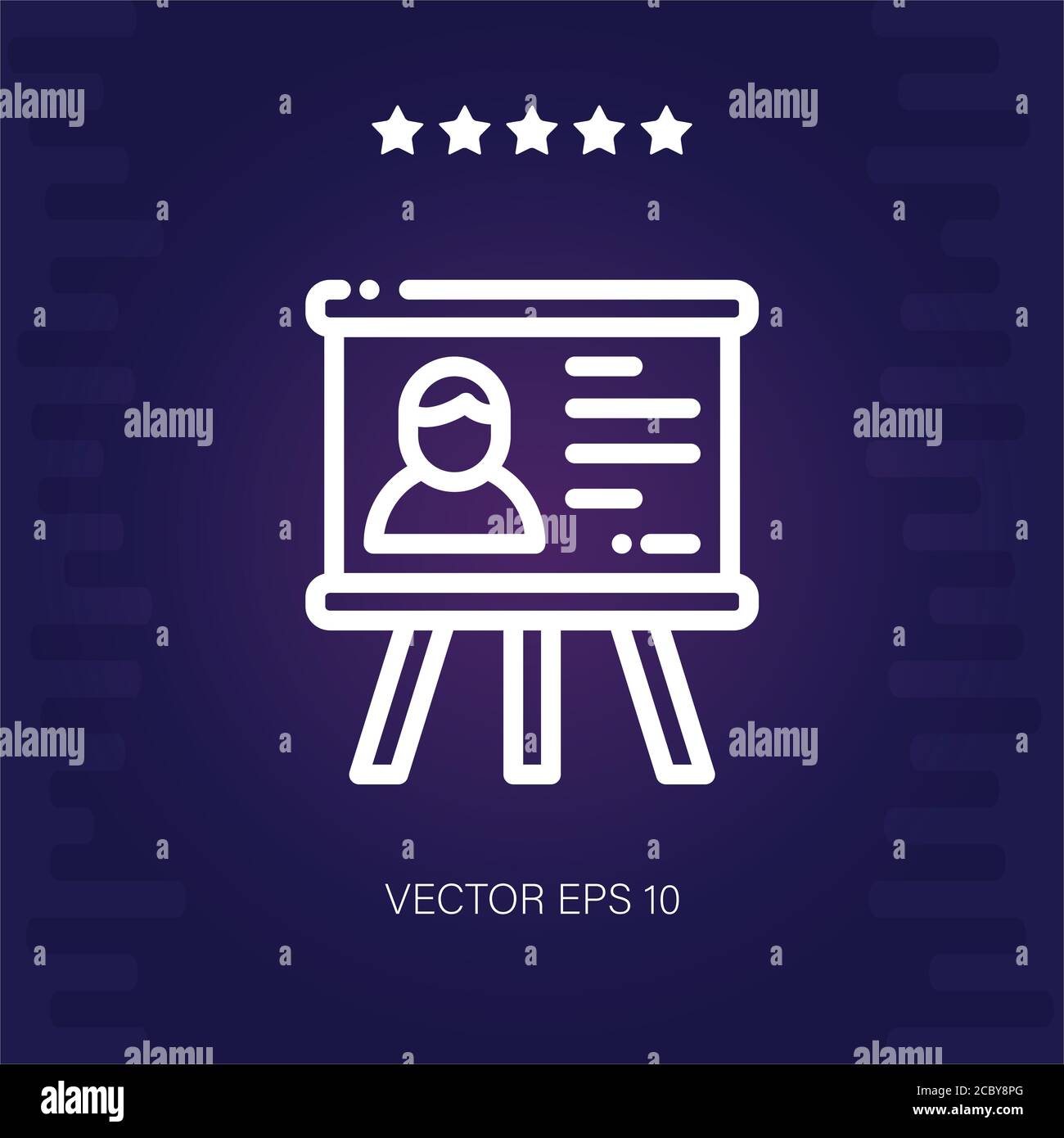 presentation vector icon modern illustration Stock Vector Image & Art ...