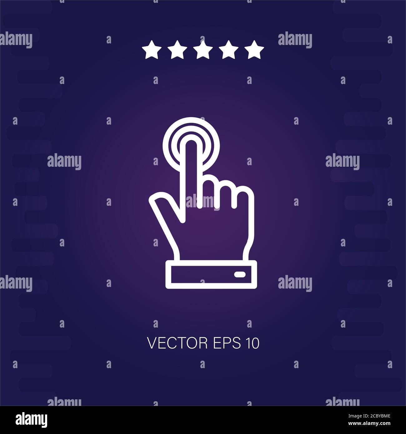 touch screen vector icon modern illustration Stock Vector Image & Art ...