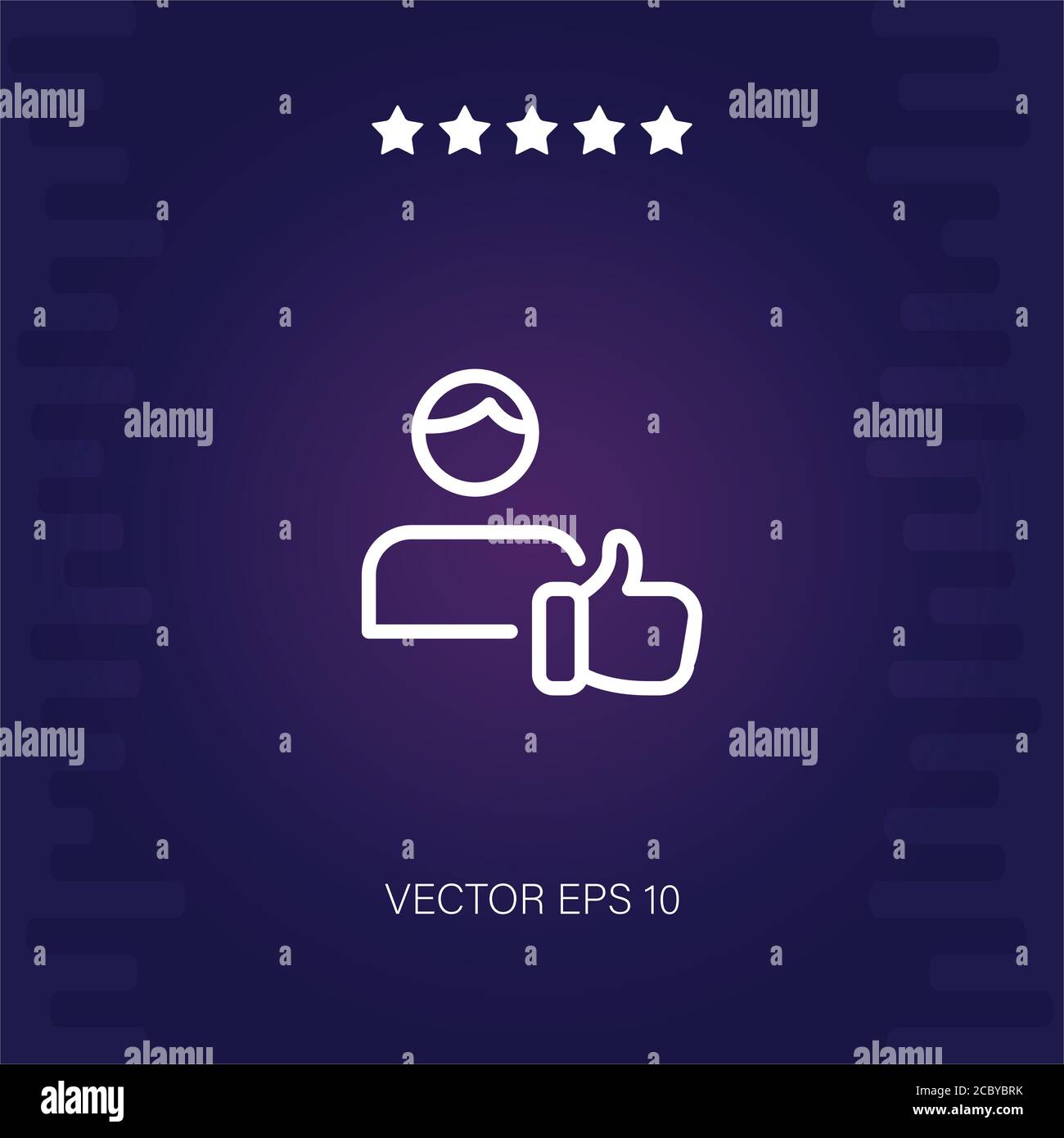 positive review vector icon modern illustration Stock Vector Image ...