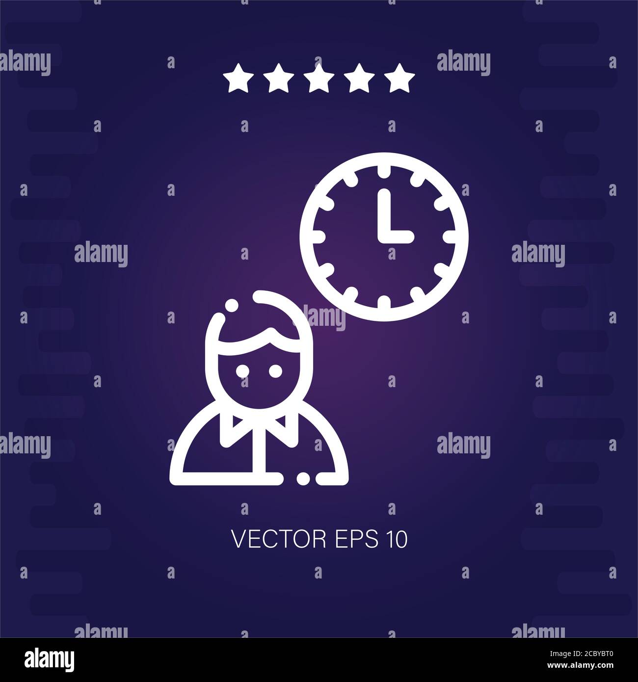 time vector icon modern illustration Stock Vector Image & Art - Alamy