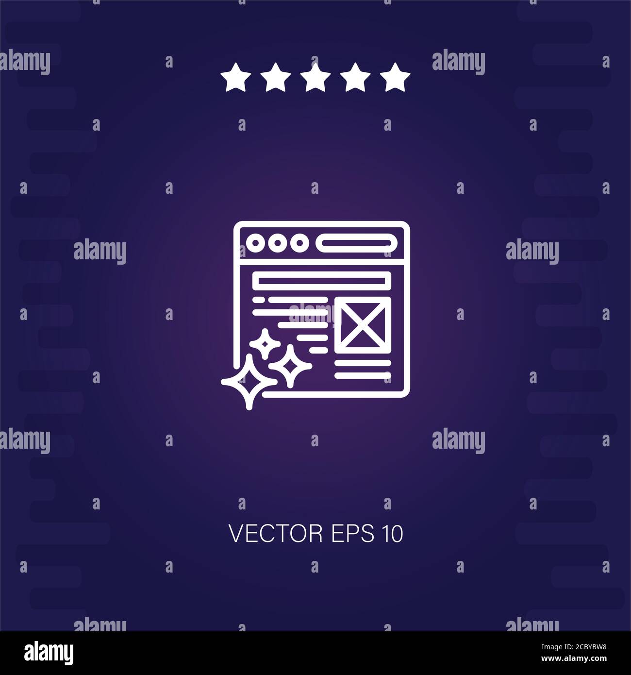 website design vector icon modern illustration Stock Vector Image & Art ...