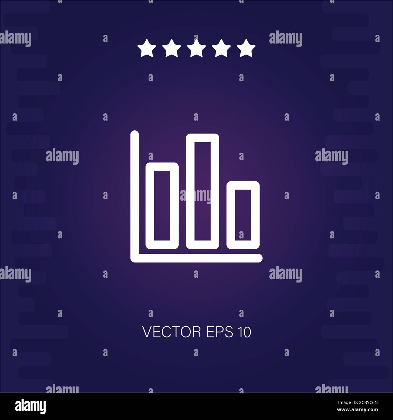 chart vector icon modern illustration Stock Vector Image & Art - Alamy