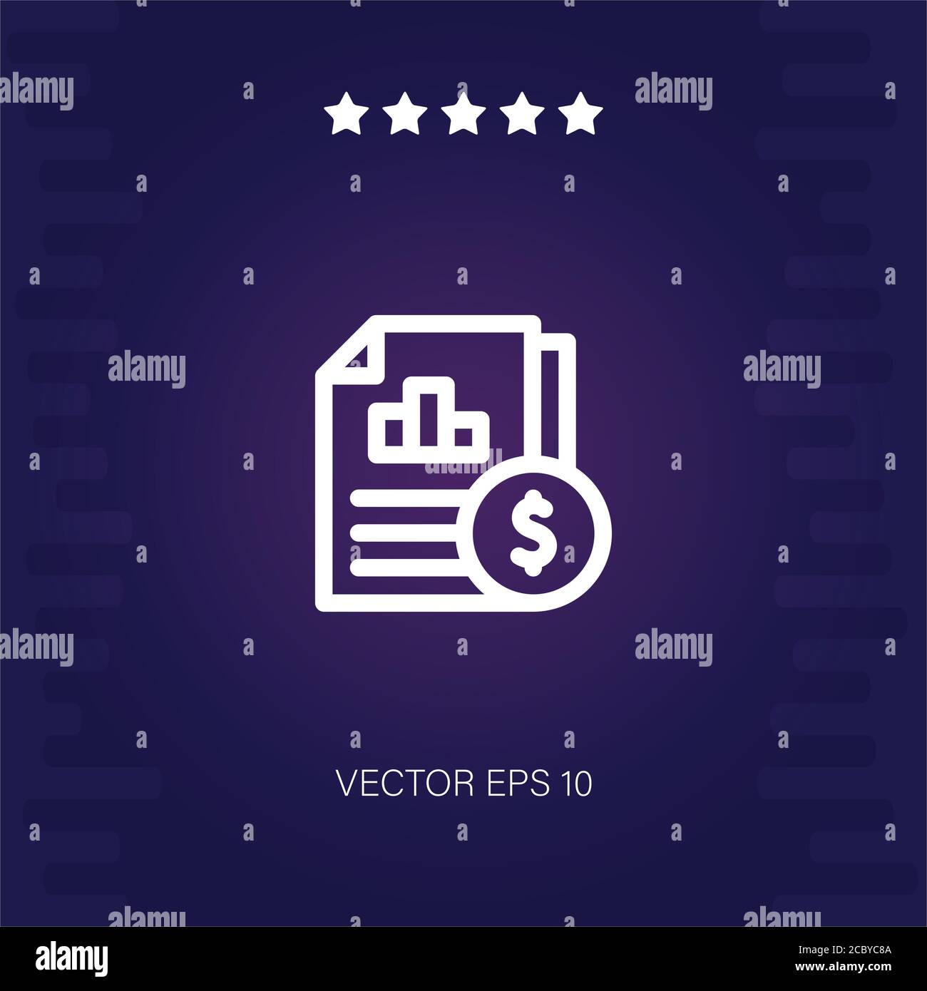 financial statement vector icon modern illustration Stock Vector Image ...